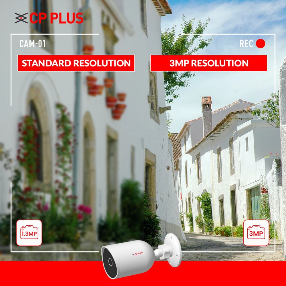 Buy CP PLUS CP-V31A WiFi Bullet CCTV Security Camera (Night Vision, White) Online - Croma